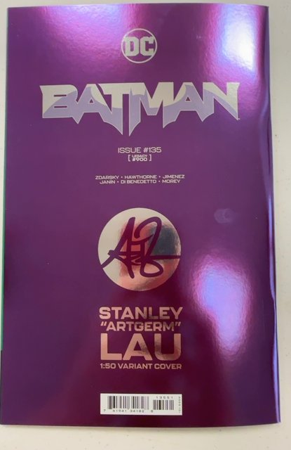 Batman #135 Lau Foil Cover (2023) | Comic Books - Modern Age, DC Comics ...