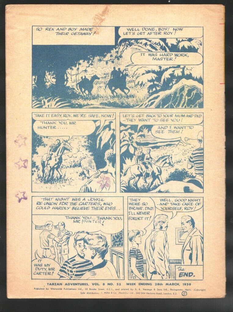 Tarzan Adventures Vol. 8 #52 1959-ERB-Rex Maxon Tarzan story-G/VG ...