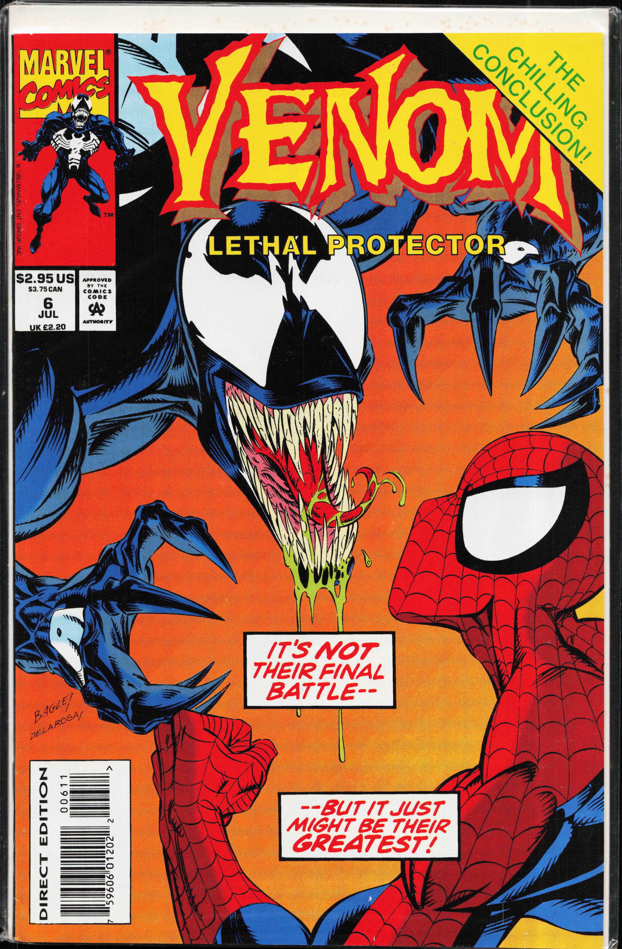 Venom: Lethal Protector #6 (1993) Venom | Comic Books - Modern Age ...