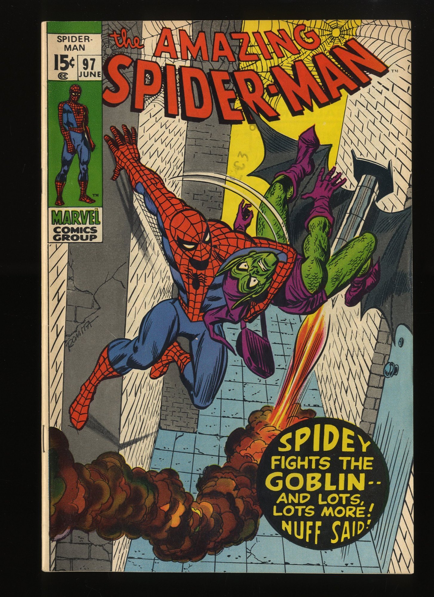 Amazing Spider-Man #97 VF 8.0 Drug Issue! Green Goblin! No CCA! | Comic ...