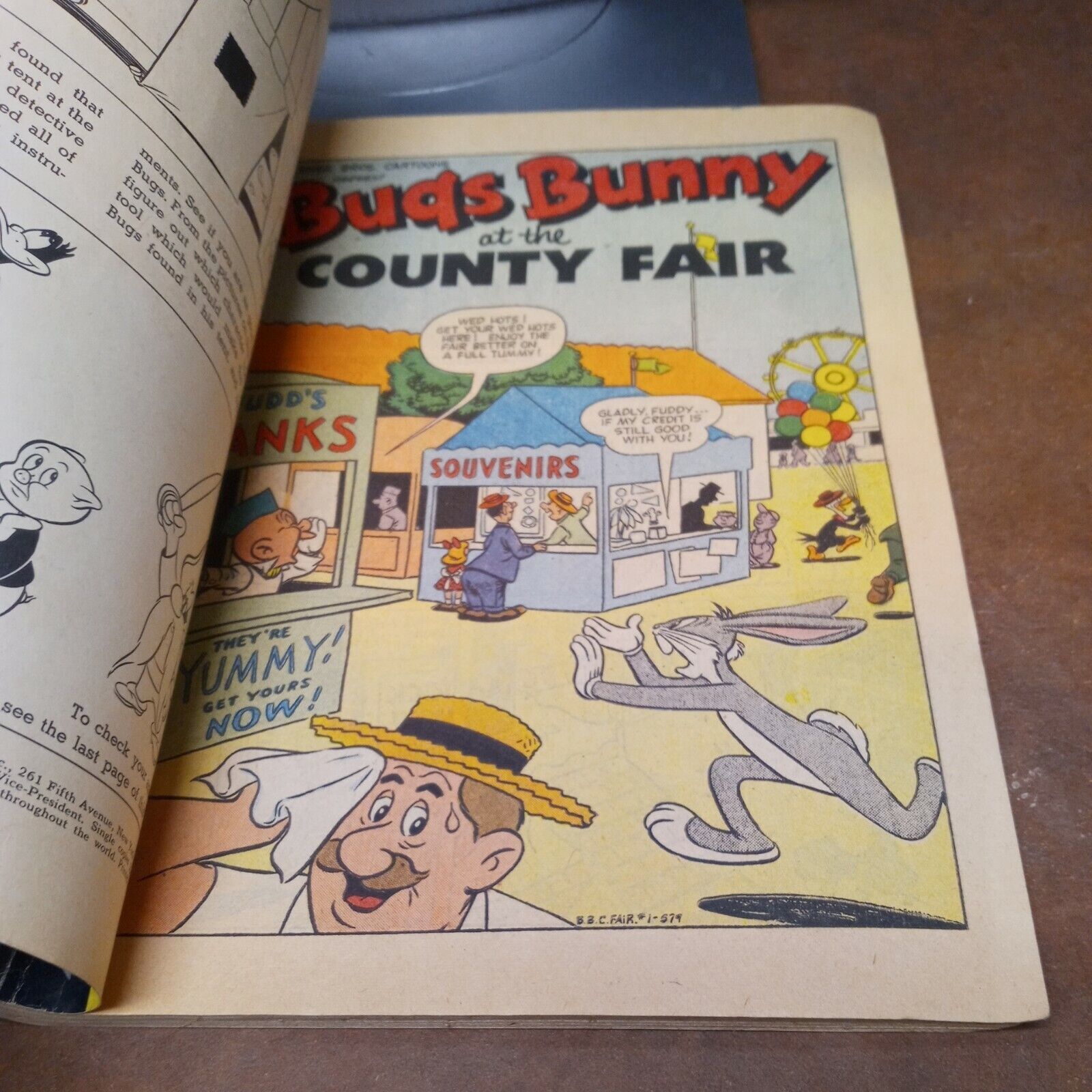 Walt Disney's BUGS BUNNY County Fair 1 DELL GIANT 1957 Comics silver ...