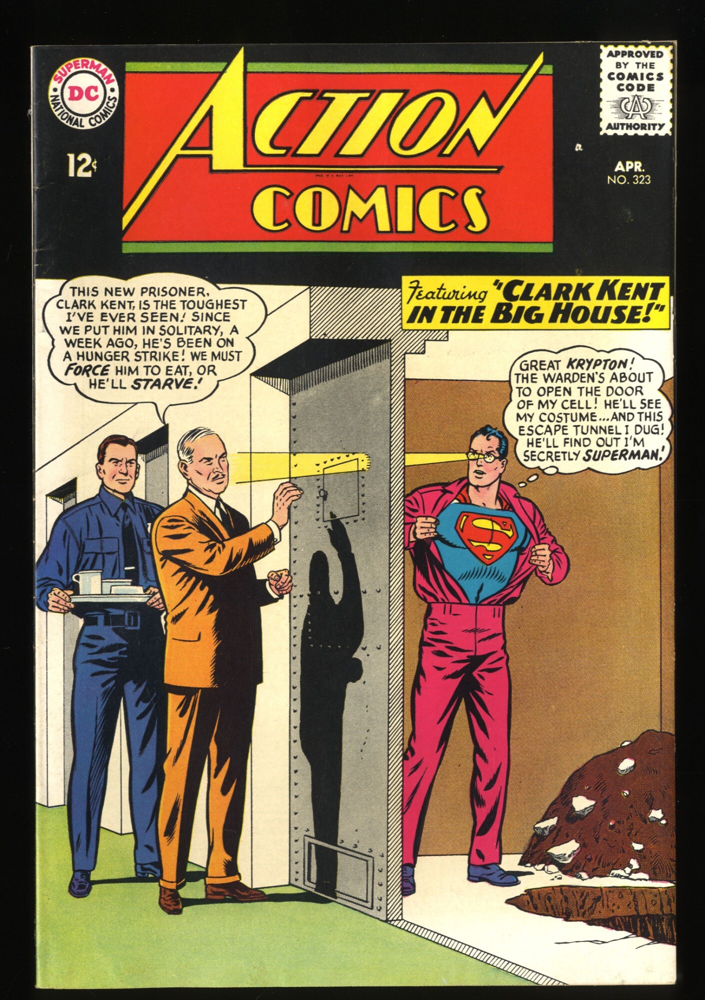 Action Comics #323 FN/VF 7.0 Off White to White Clark Kent in the Big ...