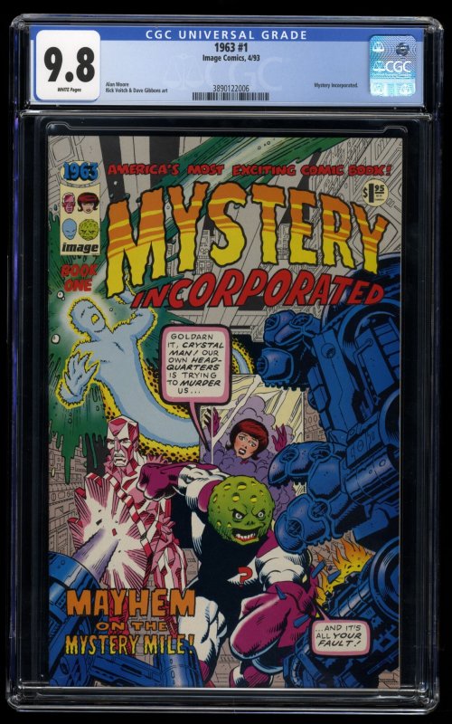 1963 #1 CGC NM/M 9.8 White Pages Alan Moore! | Comic Books - Modern Age ...