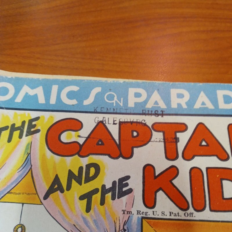 Comics on Parade 37 the Captain and the Kids United Features 1942 ...