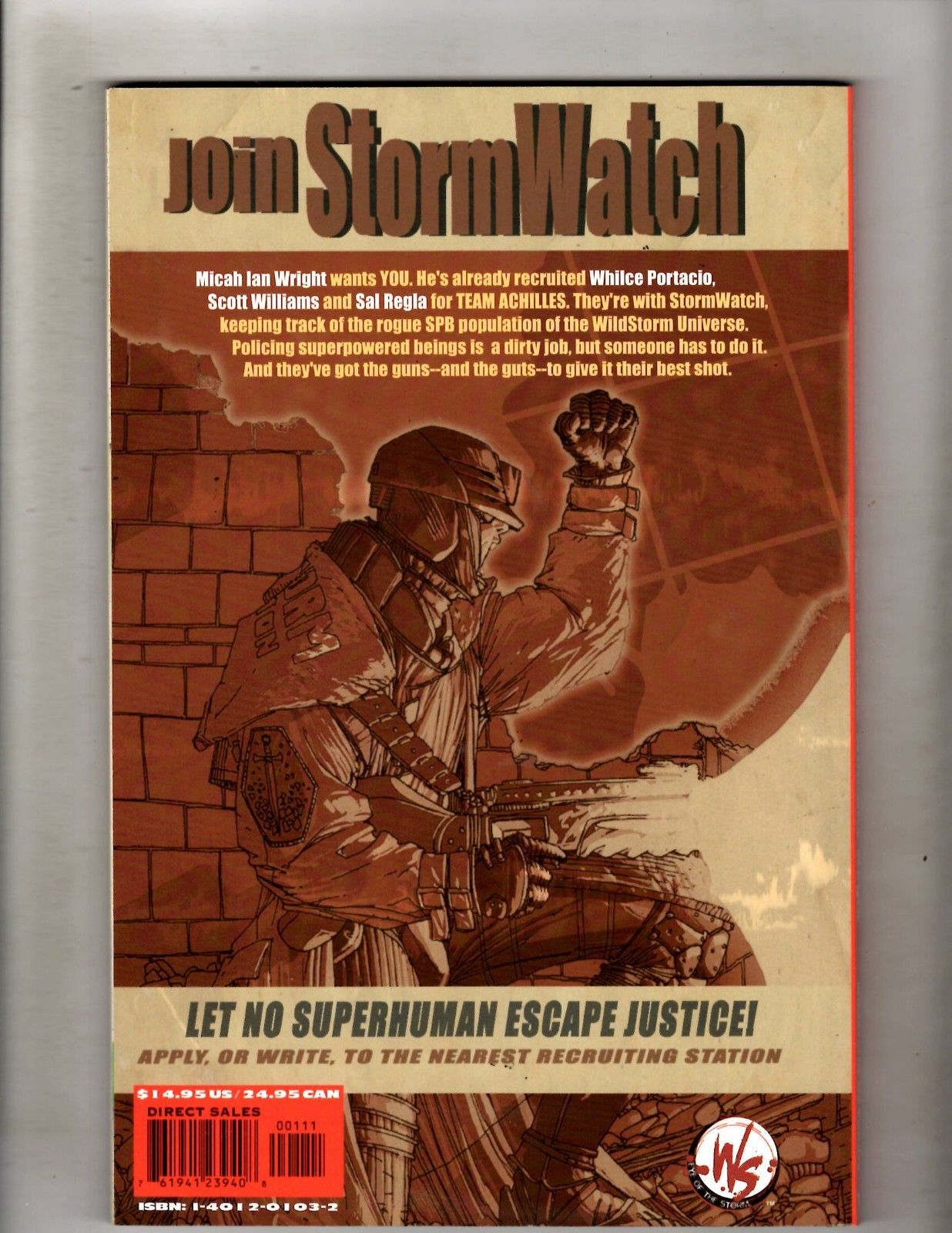 Stormwatch Team Achilles Wildstorm DC Comics TPB Graphic Novel Comic ...