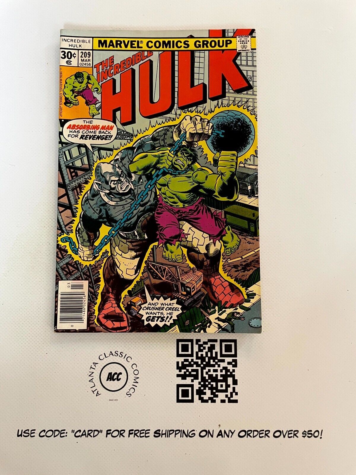 Incredible Hulk # 209 VF Marvel Comic Book Avengers Thor Iron Man 22 ...