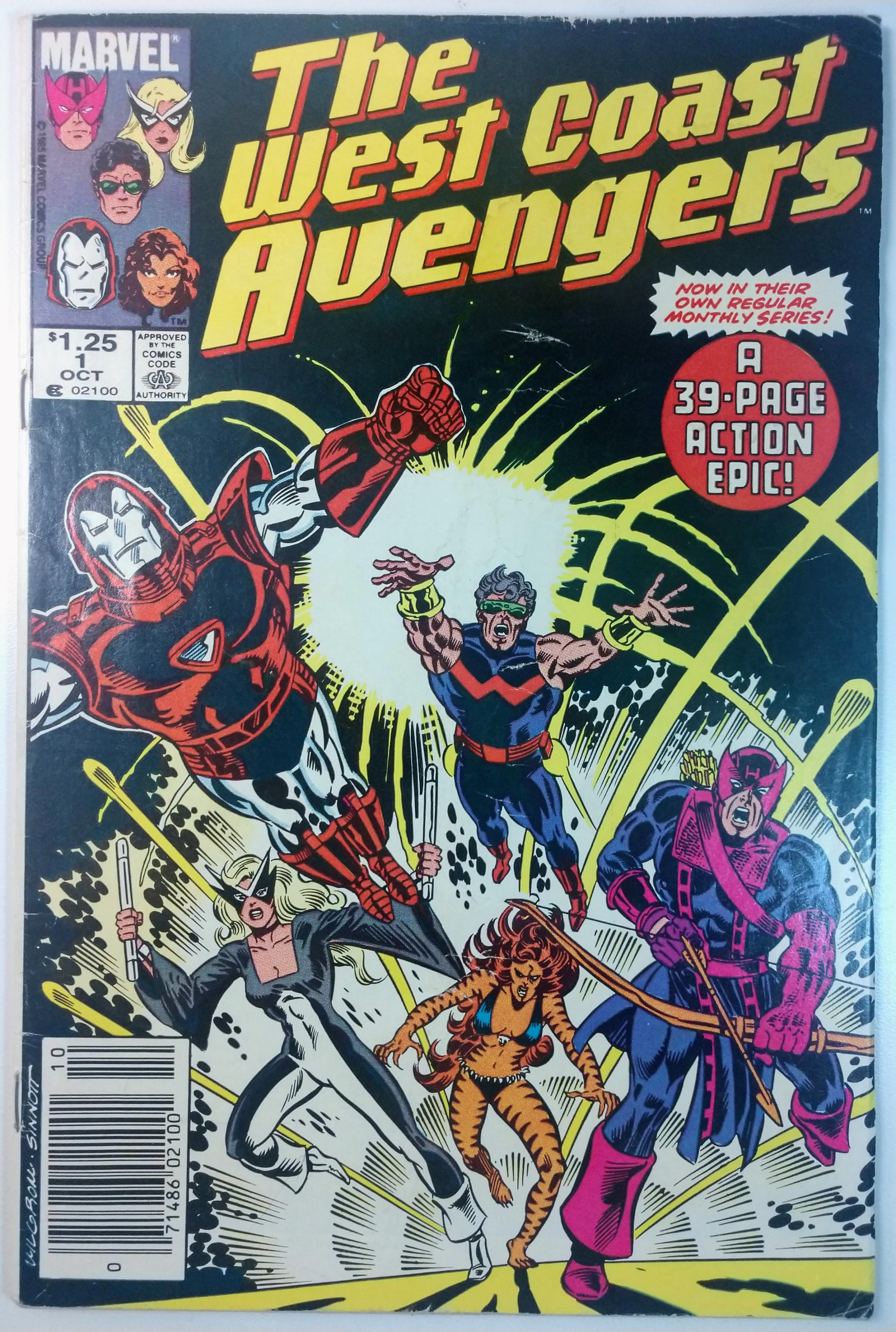 West Coast Avengers #1 (6.0, 1985) Debut of Iron Man’s Silver Centurion ...