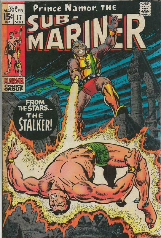Sub Mariner #17 ORIGINAL Vintage 1969 Marvel Comics The Stalker Namor ...