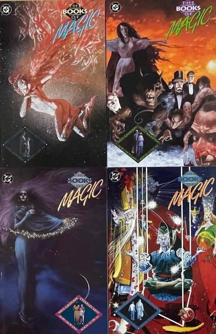 (1990) THE BOOKS OF MAGIC #1-4 1st Appearance Tim Hunter! NEIL GAIMAN ...
