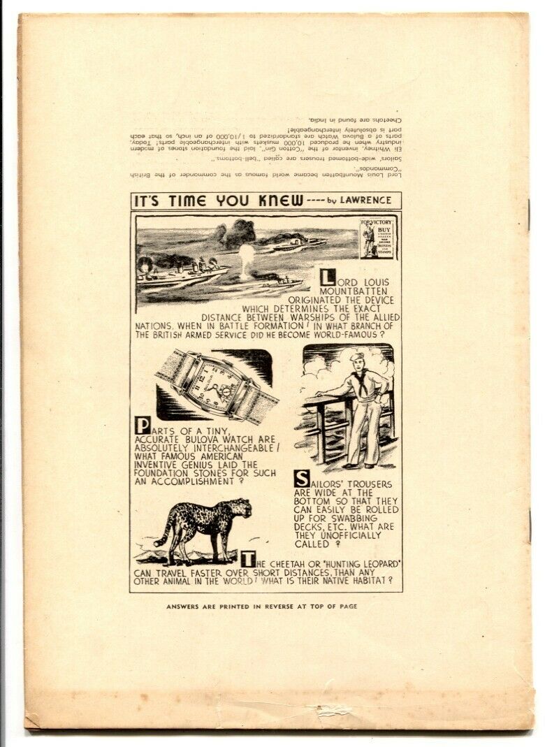 Grit Grady Comics #1 1944- Holyoke 1 shot- Alias X- CRIPPEN COPY ...