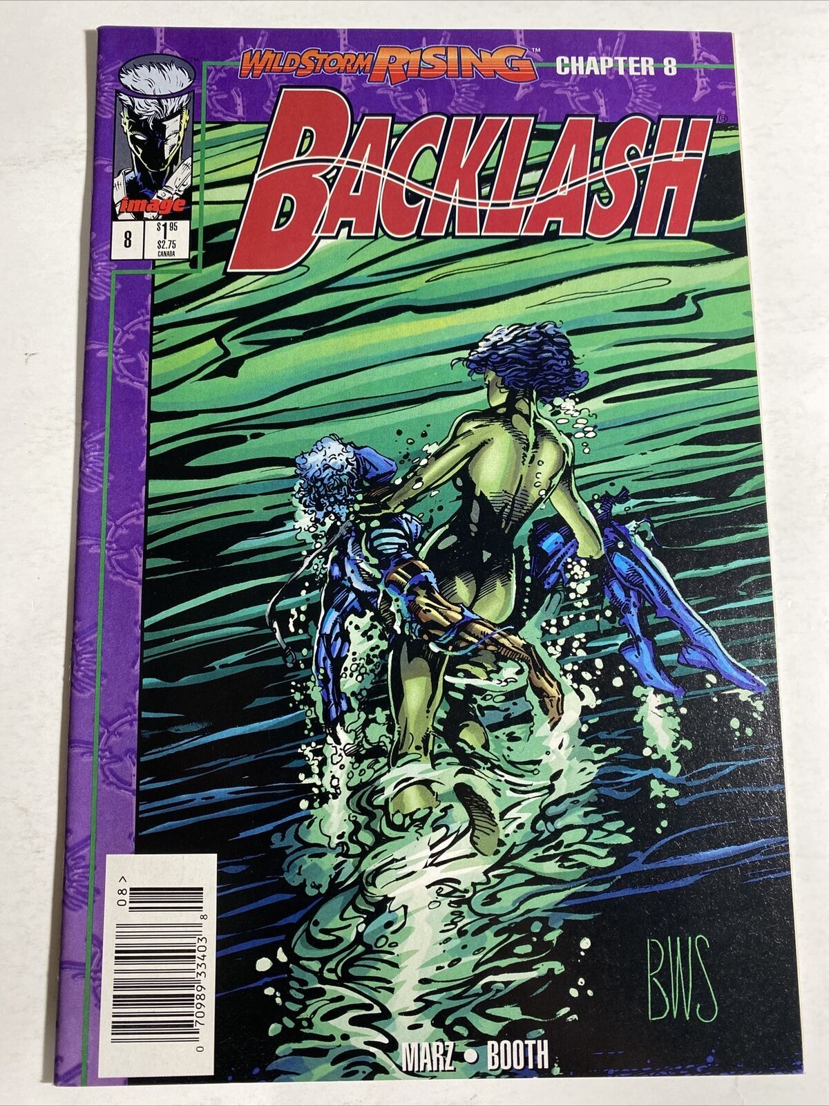 Backlash 8 NEWSSTAND UPC VARIANT 1:100 - Image Comics Jim Lee Brett ...