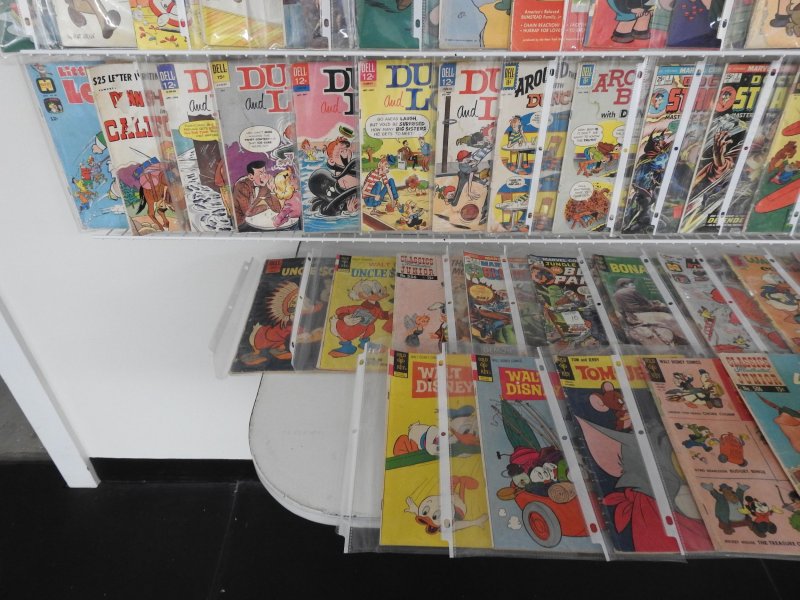 Huge Lot 150 Low Grade Comics W/ Spider-Man, Walt Disney Cartoons +More ...