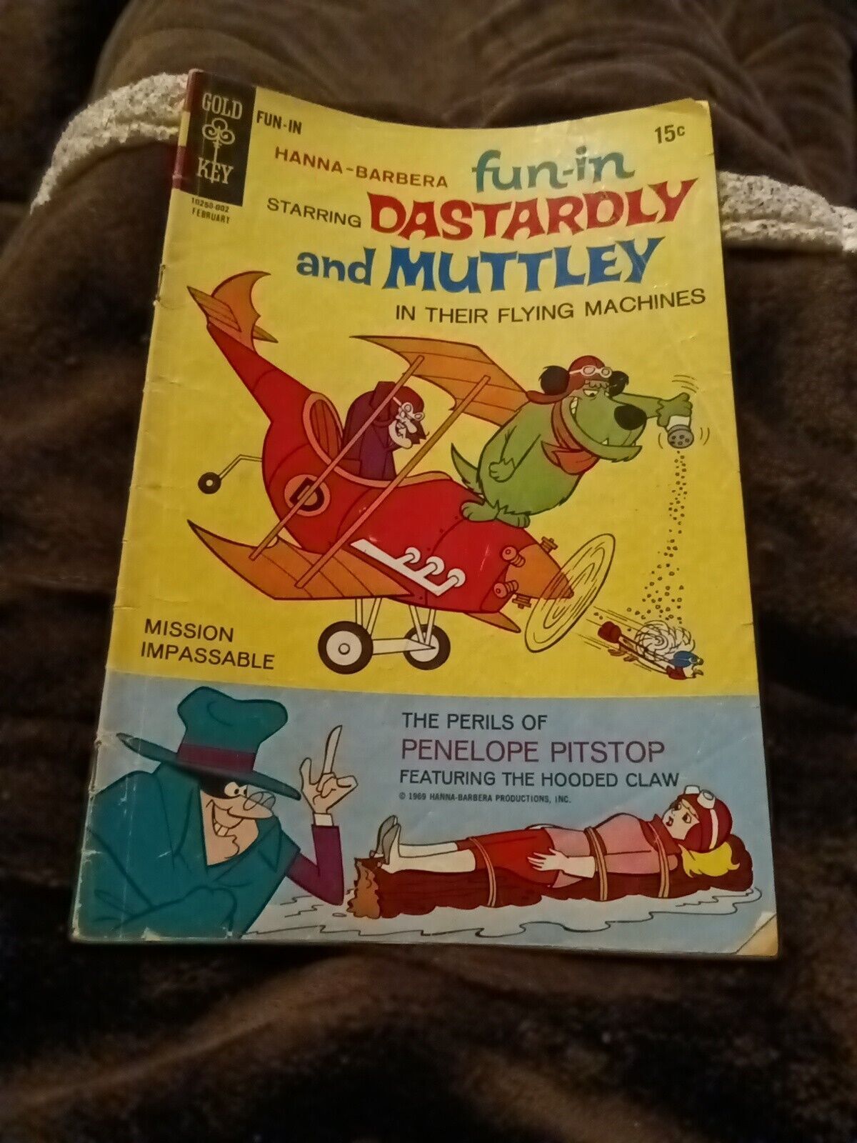 VERY RARE Gold Key Comics Hanna-Barbera 1970 Fun-In DASTARDLY AND ...