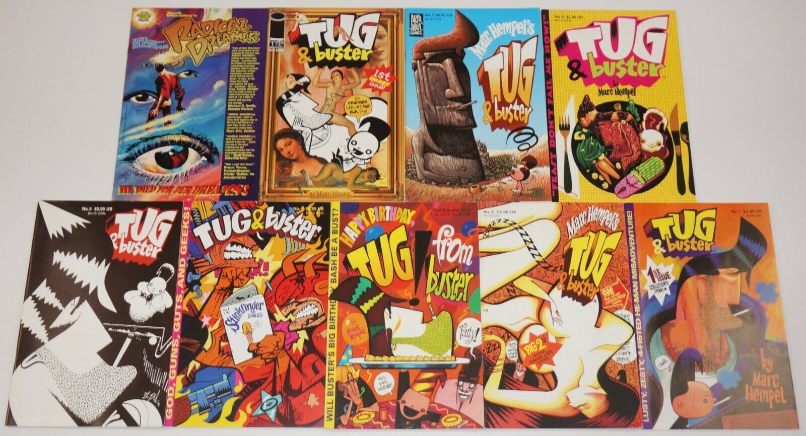 Tug & Buster #1-7 VF/NM complete series + vol. 2 #1 + flipbook - marc ...