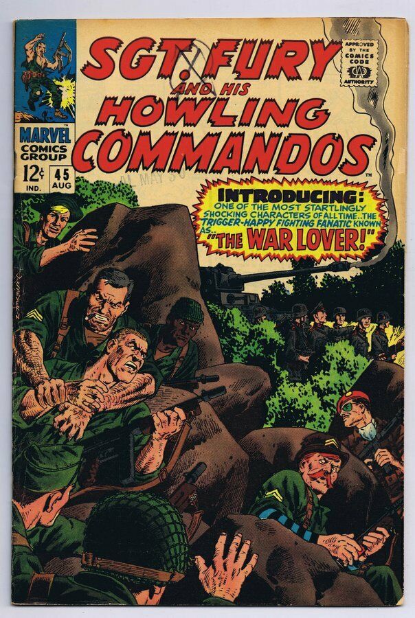 Sgt Fury and His Howling Commandos #45 ORIGINAL Vintage 1967 Marvel ...