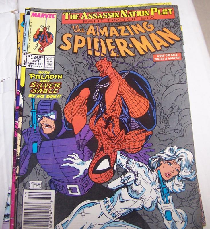 Amazing Spider-Man # 321 1991 marvel assassin nation plot mcfarlane ...