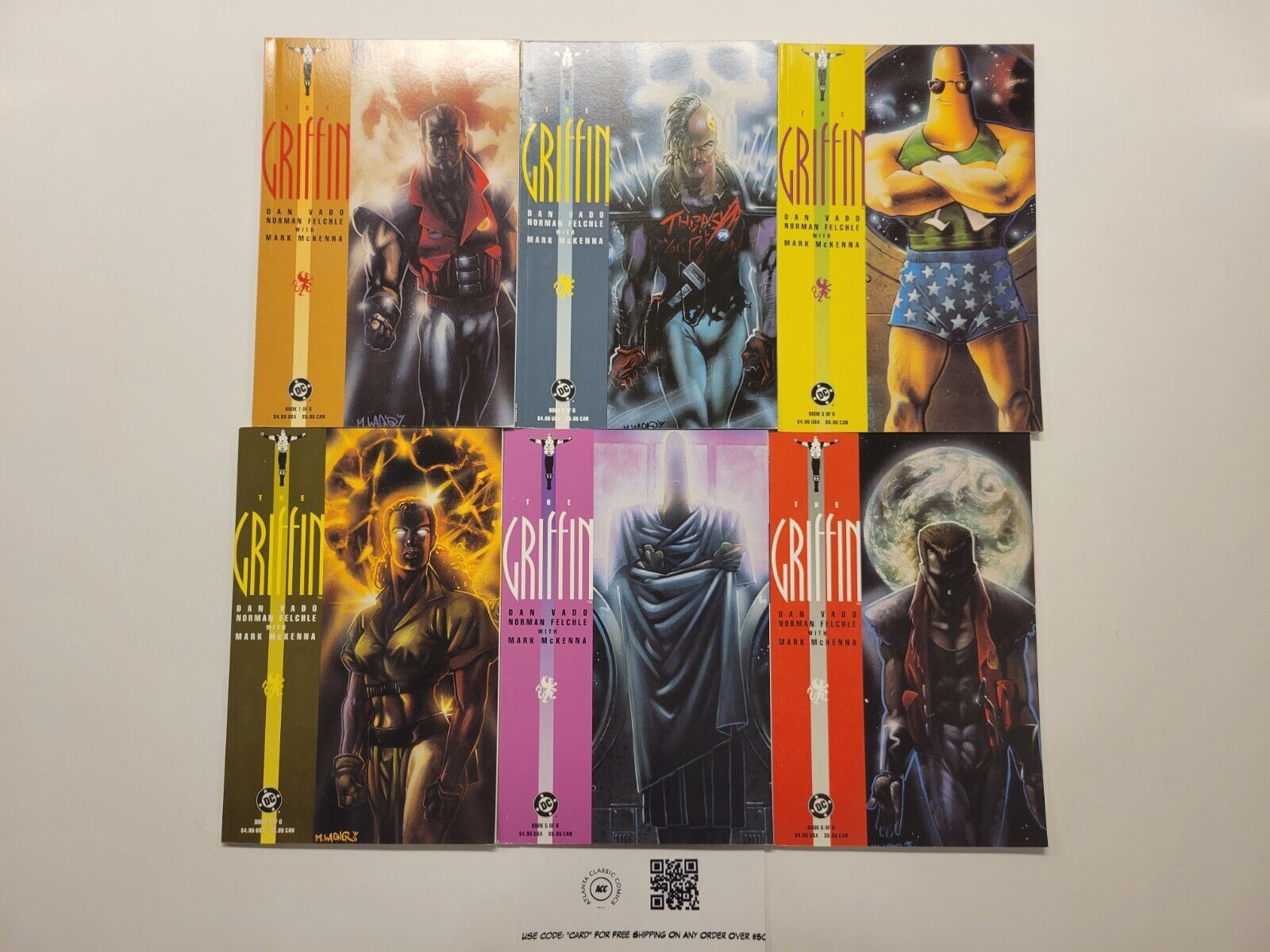 6 The Griffin DC Comic Books #1 2 3 4 5 6 Complete Series 84 TJ10 ...
