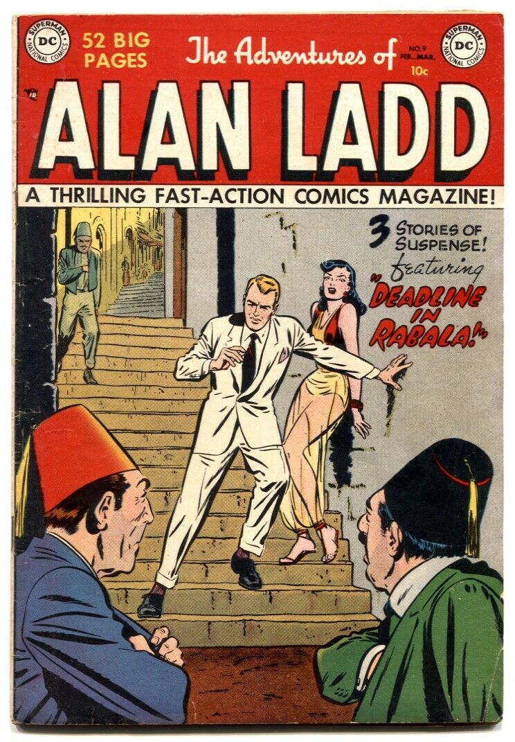 Adventures Of Alan Ladd #9 1951- Final issue FN | Comic Books - Golden ...