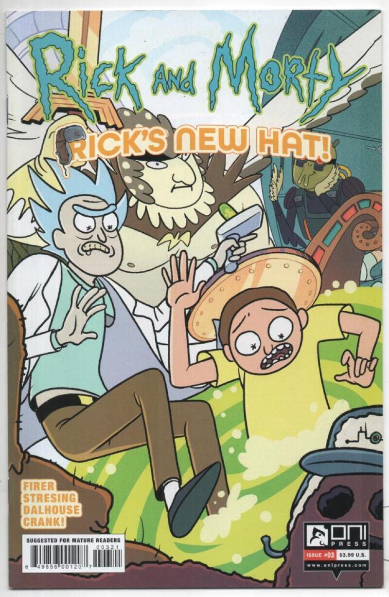 RICK and MORTY RICK'S NEW HAT #3 B, NM, Grandpa, Oni Press, from ...