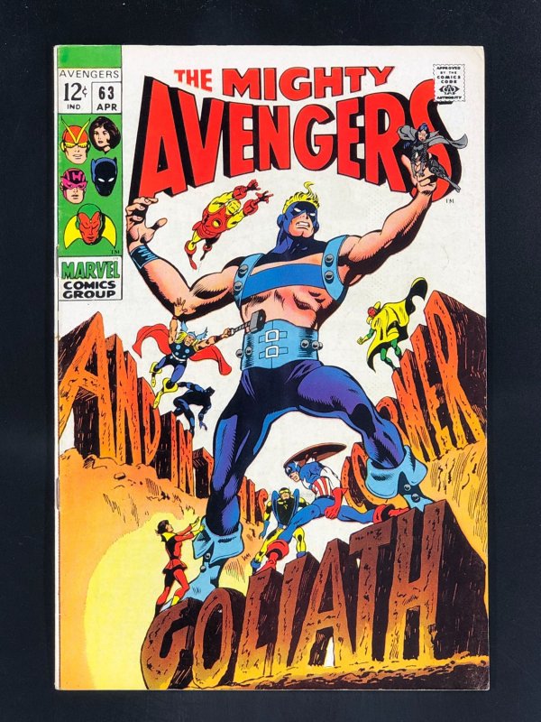 The Avengers #63 (1969) 1st Appearance of Clint Barton as Goliath ...