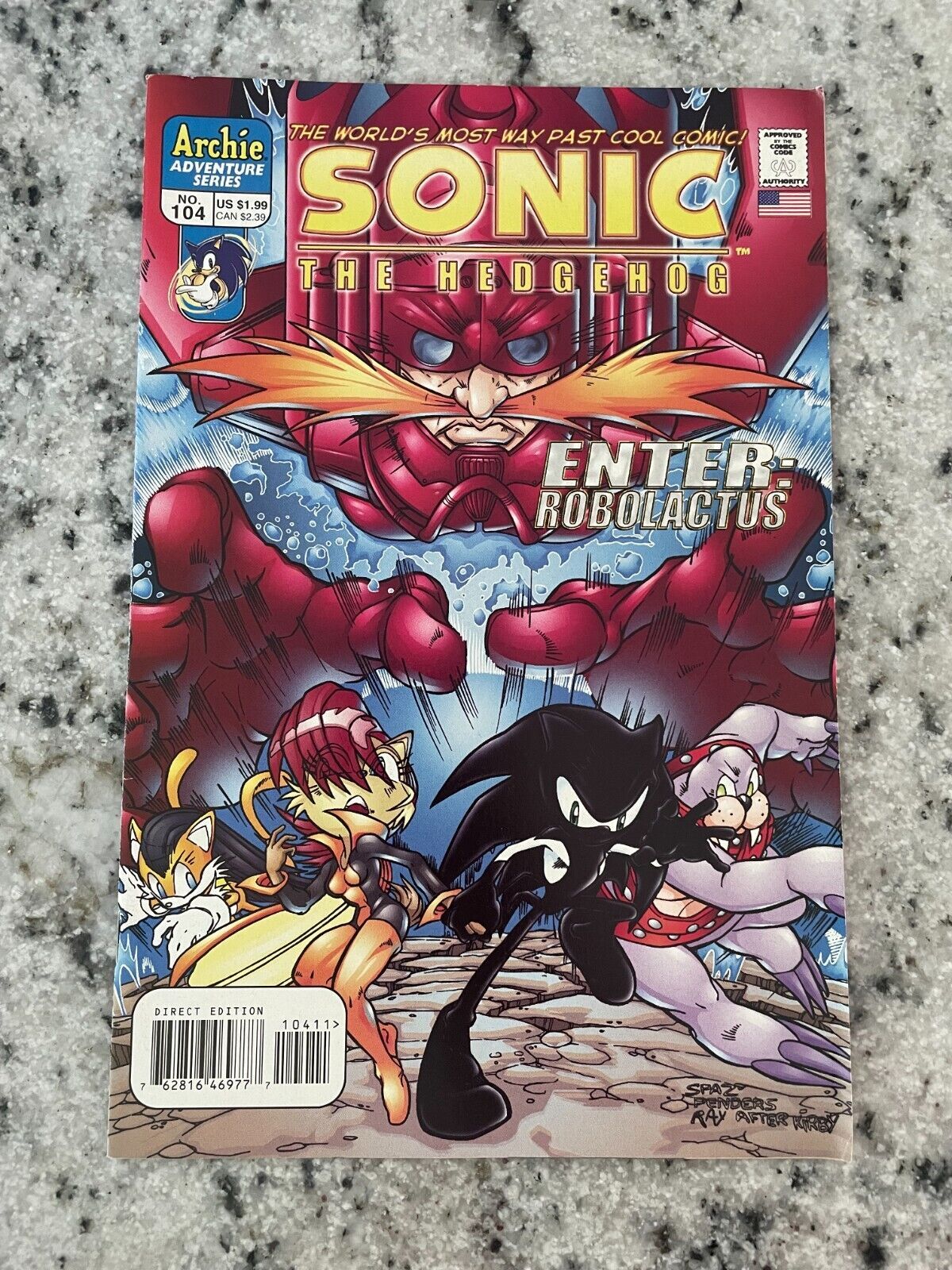 Sonic The Hedgehog # 104 VF/NM Archie Adventure Series Comic Book Tails ...
