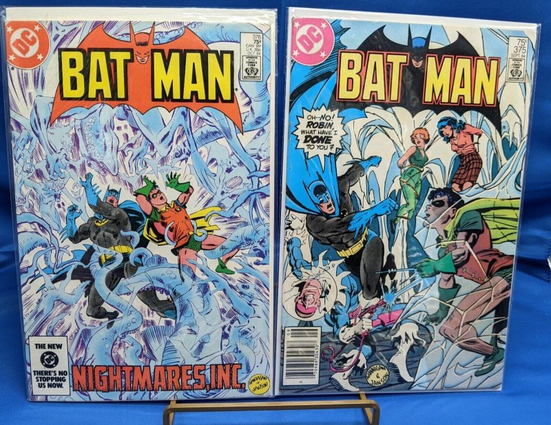 1984 Batman 375 376 MR. Freeze Story & 1st Appearance of Nightshade DC ...