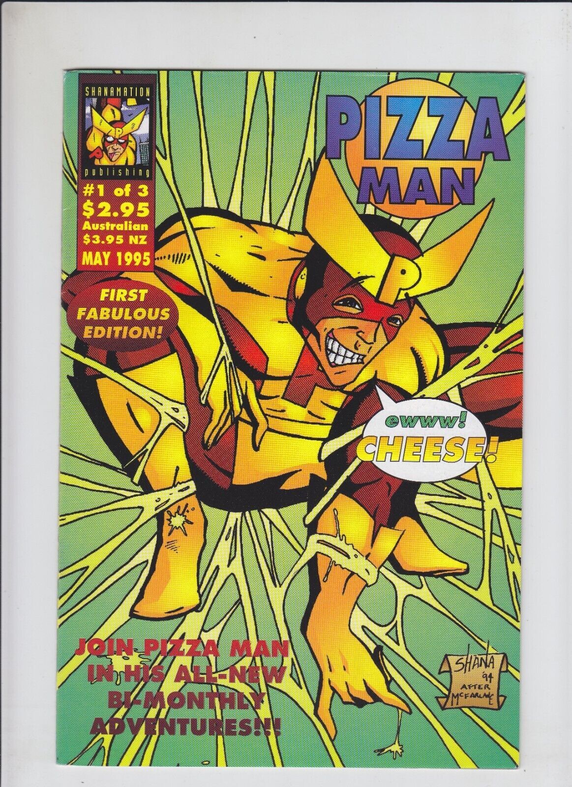 Pizza Man #1 FN; Shanamation | cover pays tribute to the cover of Todd ...