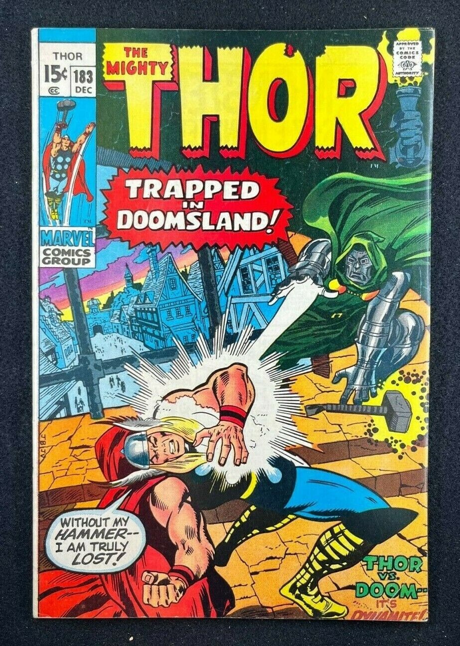 Thor (1966) #183 FN+ (6.5) Doctor Doom Battle Cover John Buscema Art ...