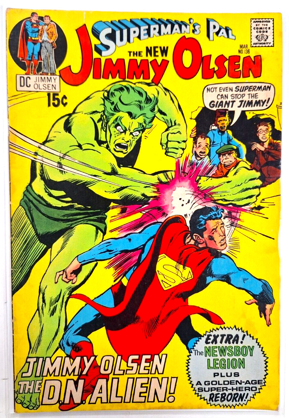 JIMMY OLSEN 136 VG (MARCH 1971) MORE Jack KIRBY in the DC Universe ...