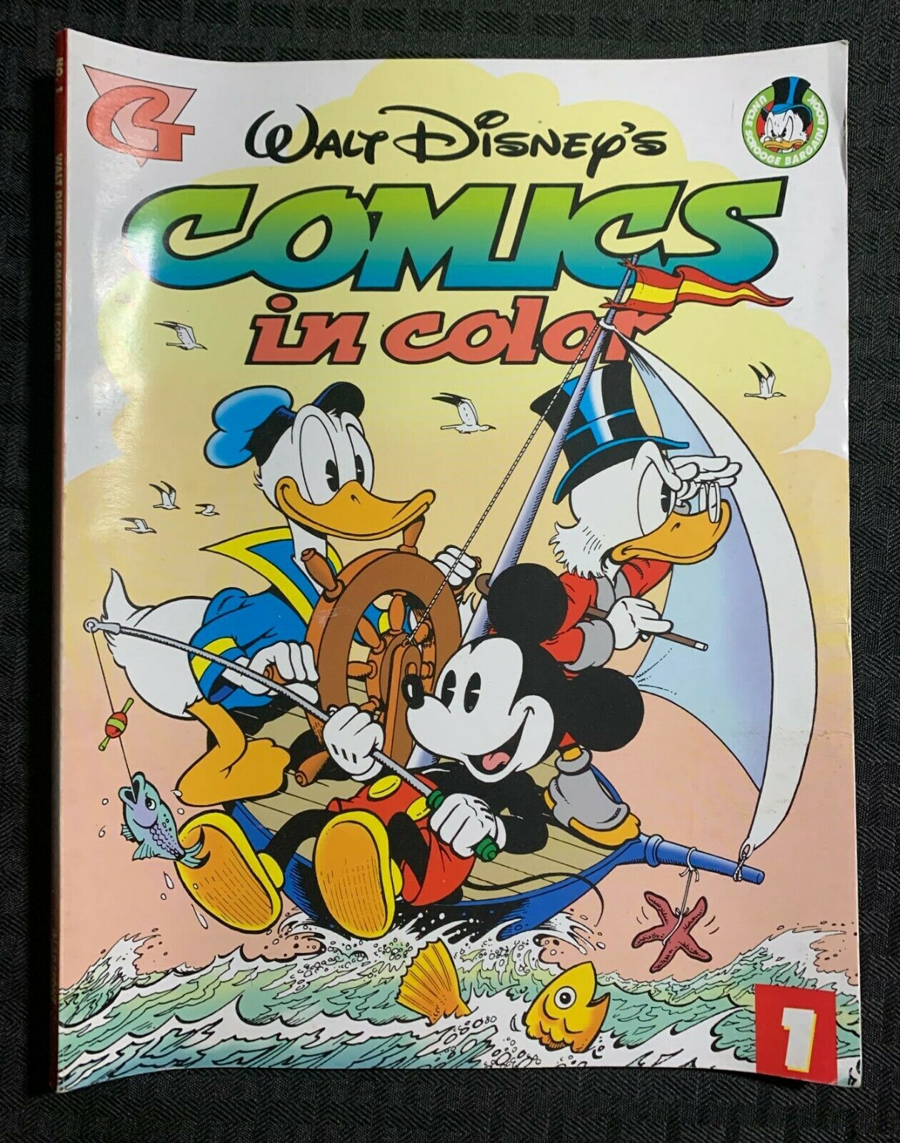 COMICS IN COLOR Walt Disney's #1 VG+ 4.5 Gladstone / Mickey Mouse ...