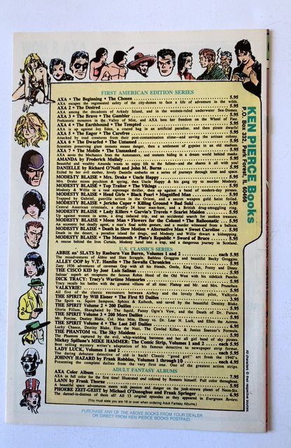 Axa #2 (1987) | Comic Books - Copper Age, Eclipse, Horror & Sci-Fi ...