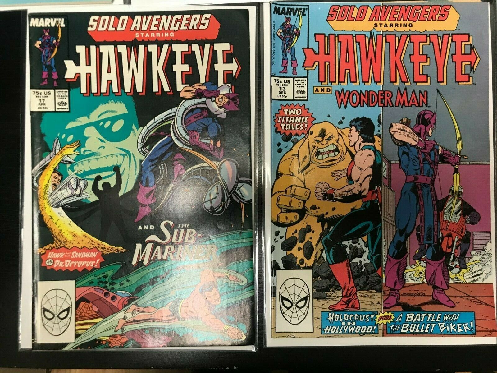 Avengers 7pc LOT (FN OB) West Coast Avengers!! Solo Avengers!! 1988-90 ...