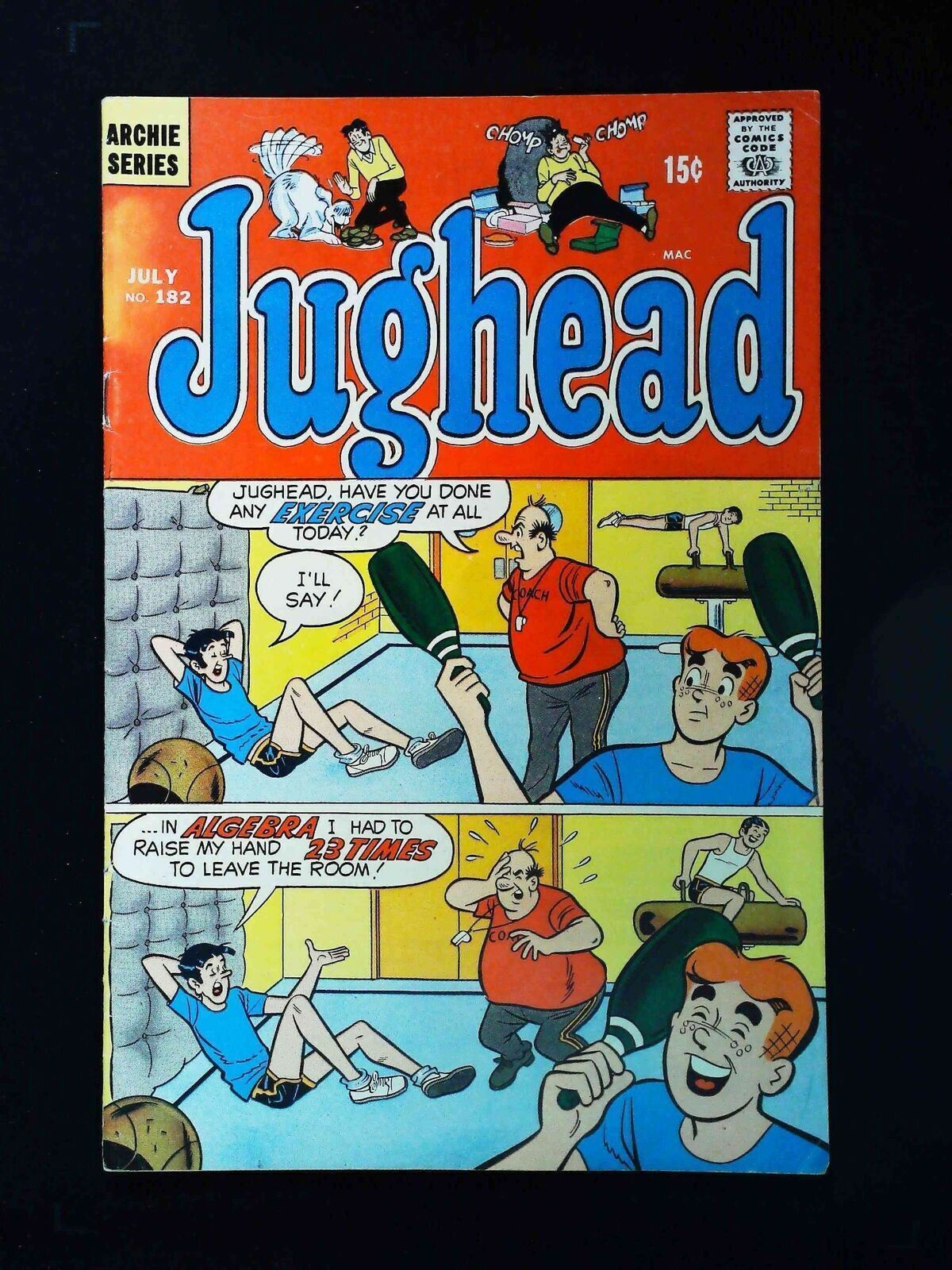 Jughead #182 Archie Comics 1970 Fn/Vf | Comic Books - Bronze Age ...
