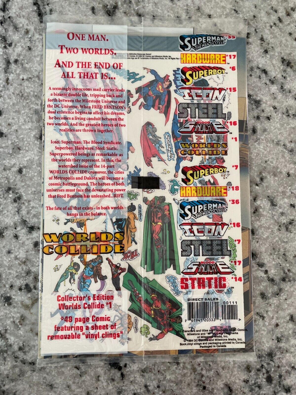 Worlds Collide Rift Between Worlds # 1 NM SEALED IN POLY BAG DC Comics ...