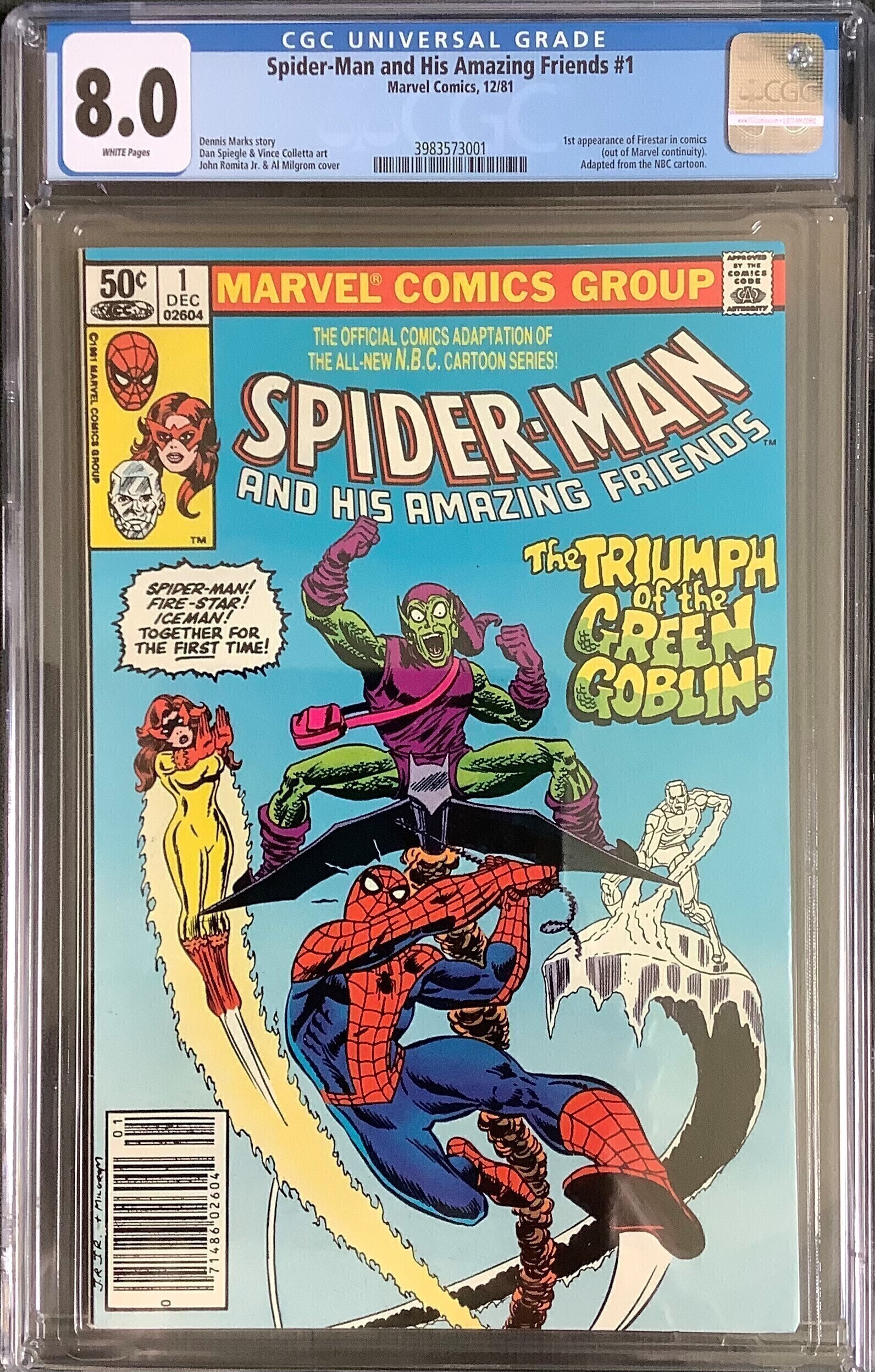 Spider-Man and His Amazing Friends #1 - Newsstand Edition (1981, Marvel ...