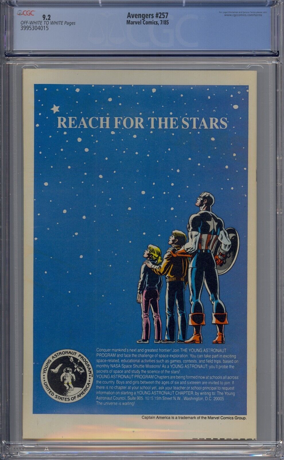 Avengers #257 CGC 9.2 1st Nebula | Comic Books - Copper Age, Marvel ...