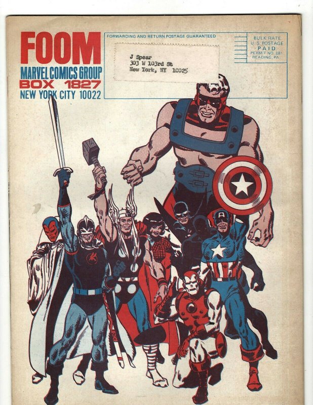 FOOM # 3 VF Marvel Comic Book Magazine Fall 1973 Spider-Man Cover EJ8 ...