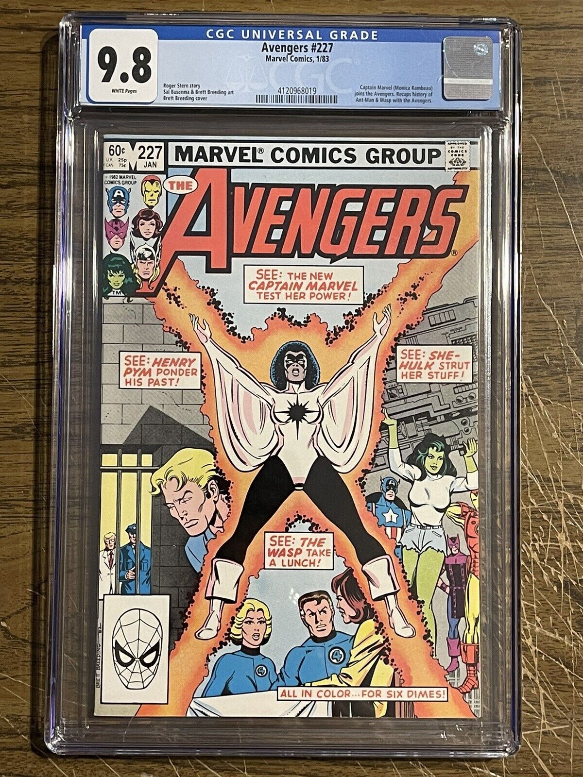 Avengers #227 MARVEL COMICS 1983 CGC 9.8 Captain Marvel Joins , She ...