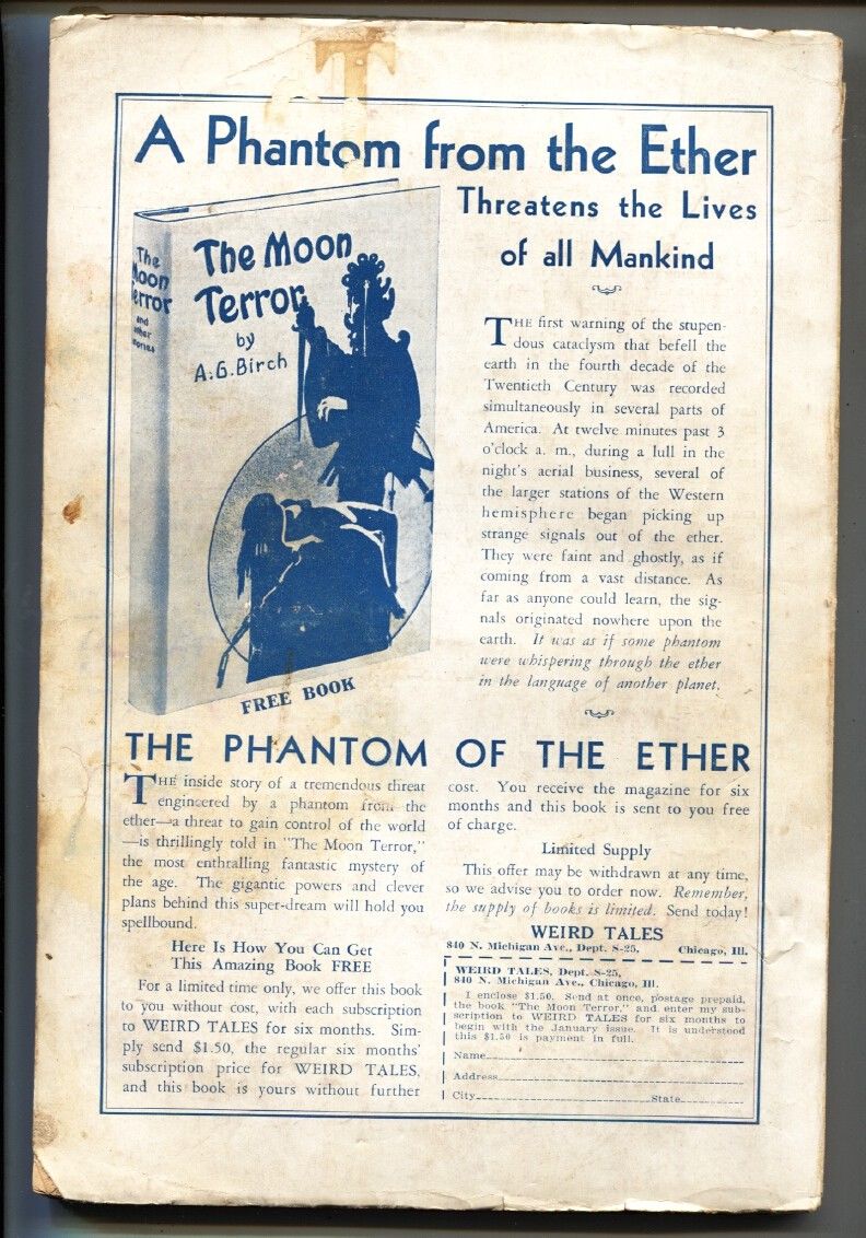 Weird Tales 12/1932-1st CONAN story by Robert E Howard-Pulp Magazine ...