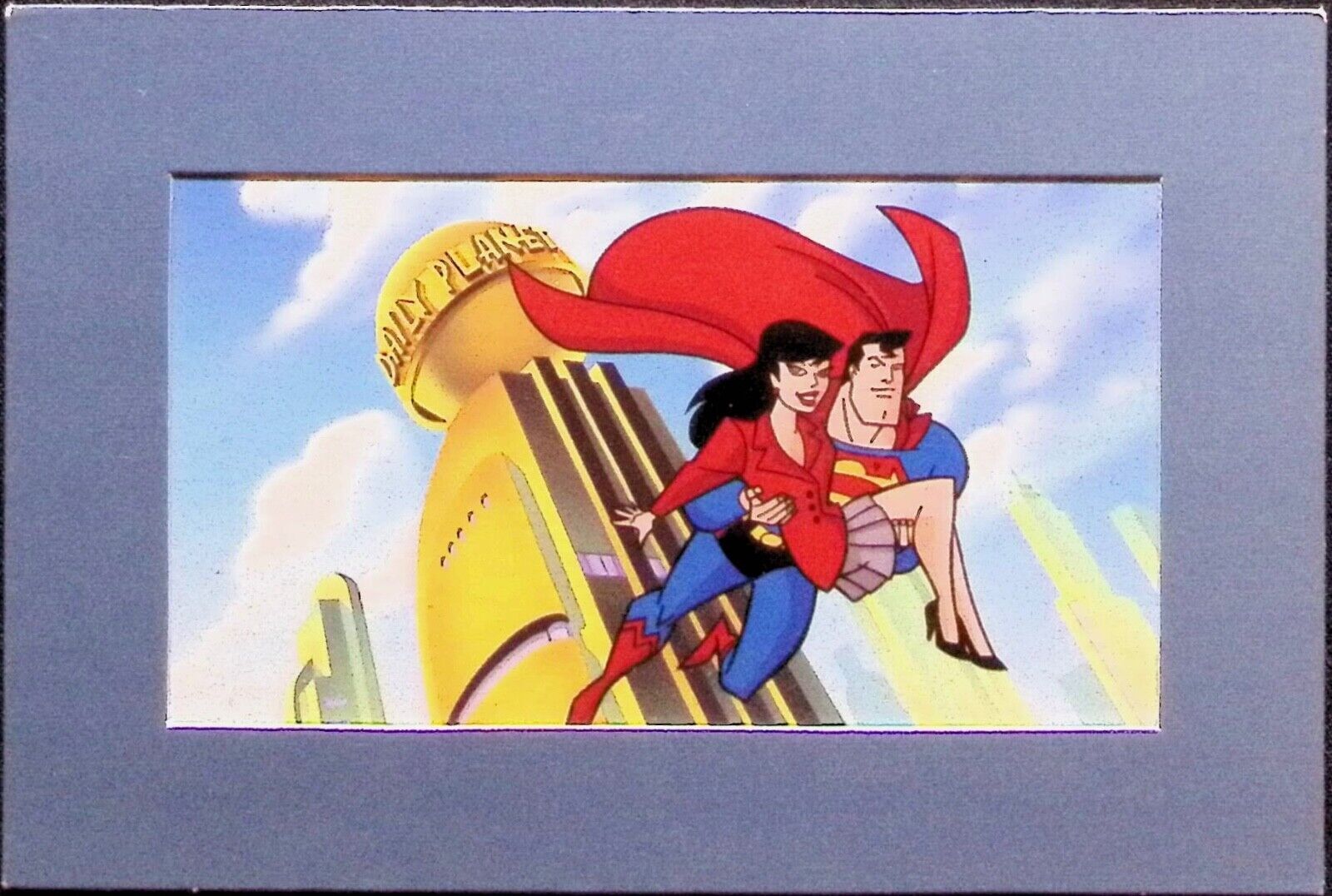 SUPERMAN THE ANIMATED SERIES Lois Lane Flying Collectible Litho Cel ...