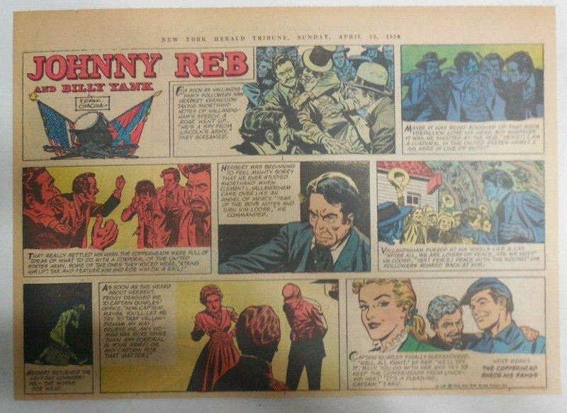 Johnny Reb Sunday by Frank Giacoia & Jack Kirby from 4/13/1958 Half ...