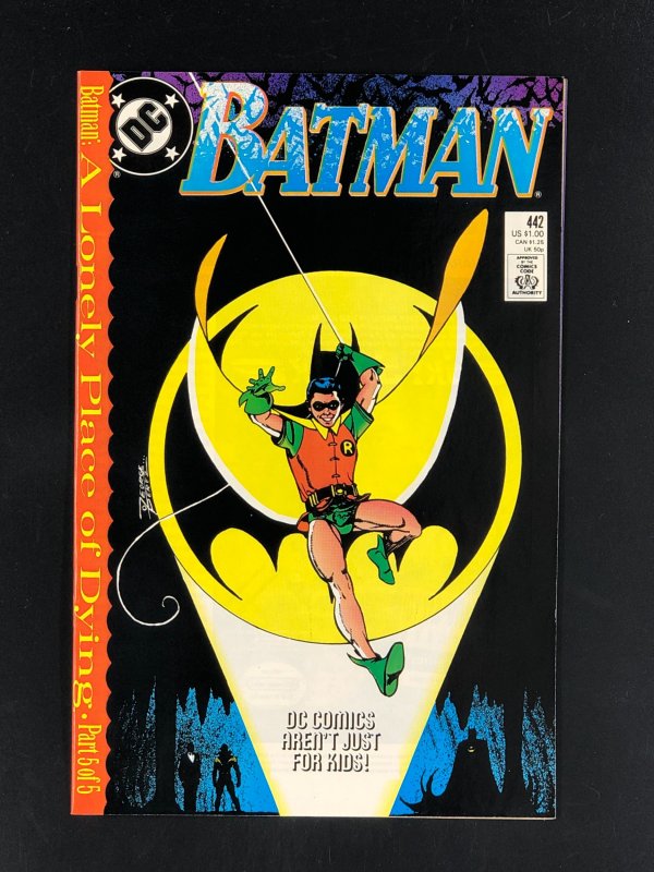 Batman #442 (1989) NM- 1st Appearance of Timothy Drake in Robin Costume ...