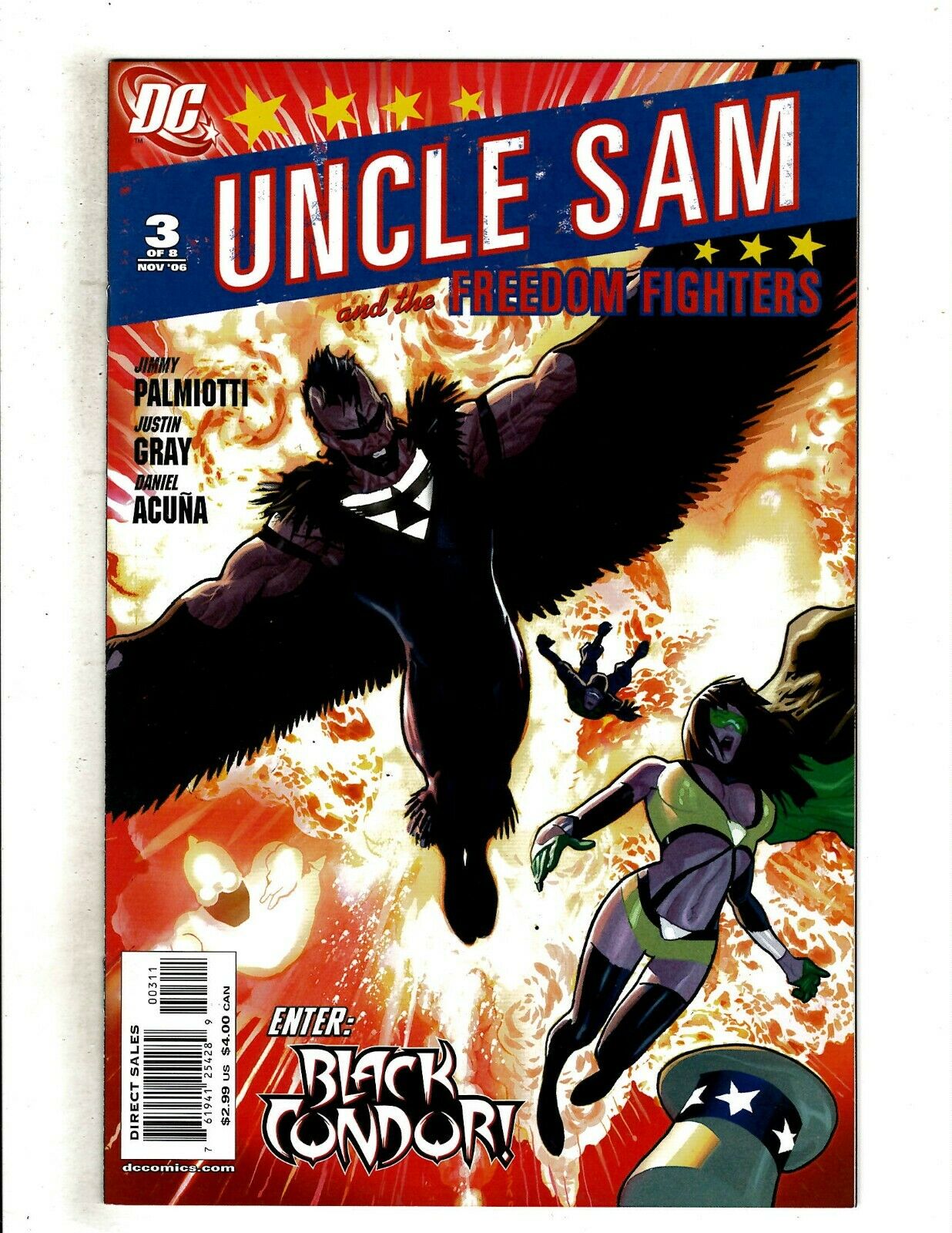 12 DC Comics Uncle Sam 1 2 3 4 5 6 Freedom Fighters 3 Blood + Water 1 2 ...