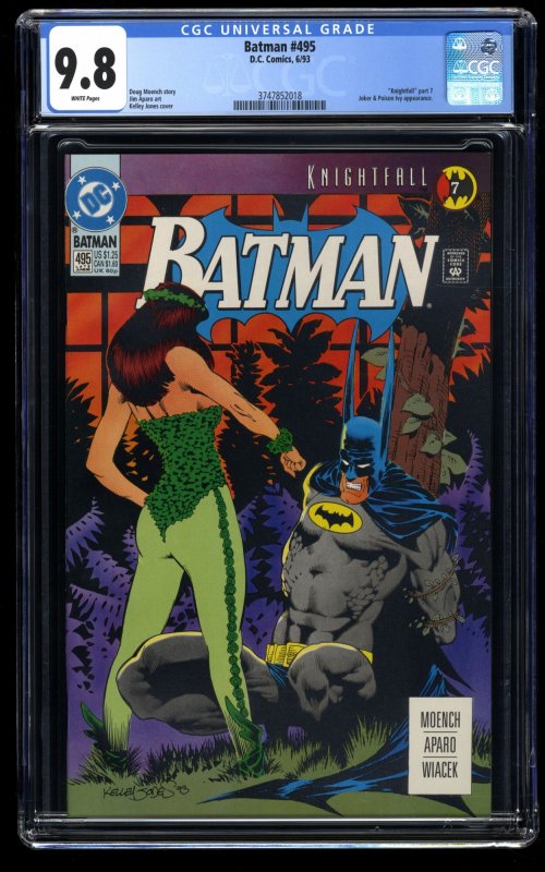 Batman #495 CGC NM/M 9.8 White Pages Knightfall Part 7 | Comic Books ...