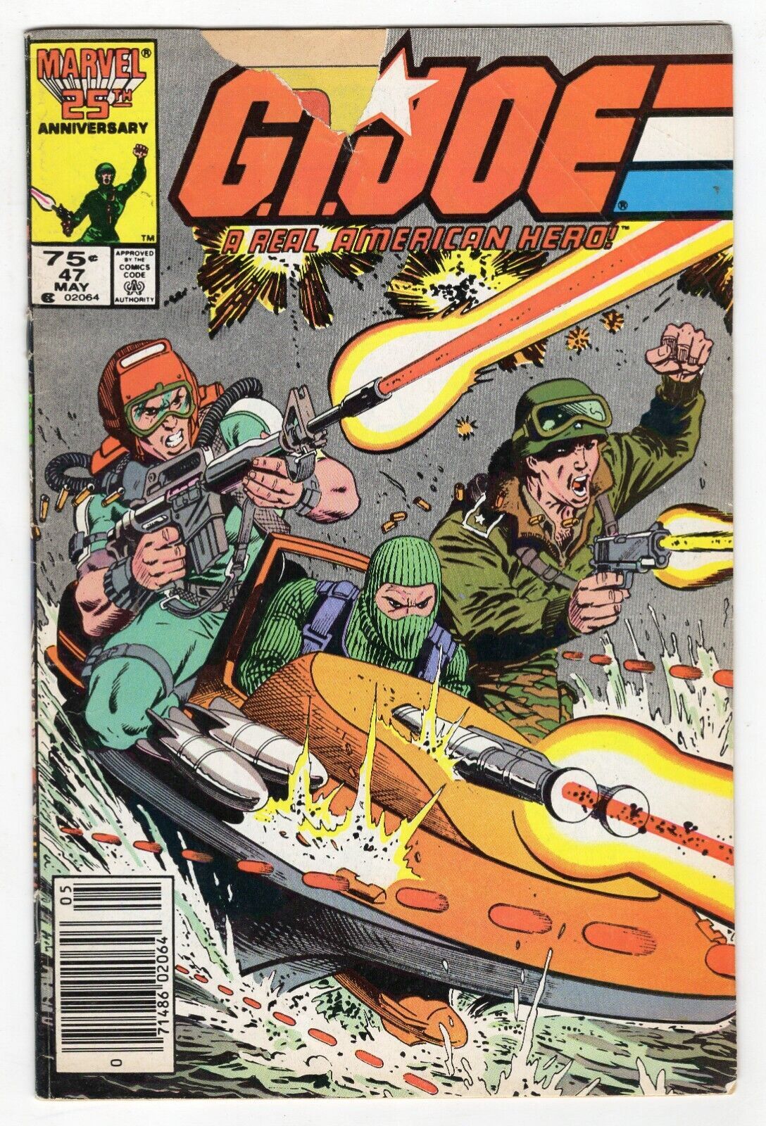 GI Joe #47 VINTAGE 1986 Marvel Comics 1st Appearance Beachhead Wet Suit ...