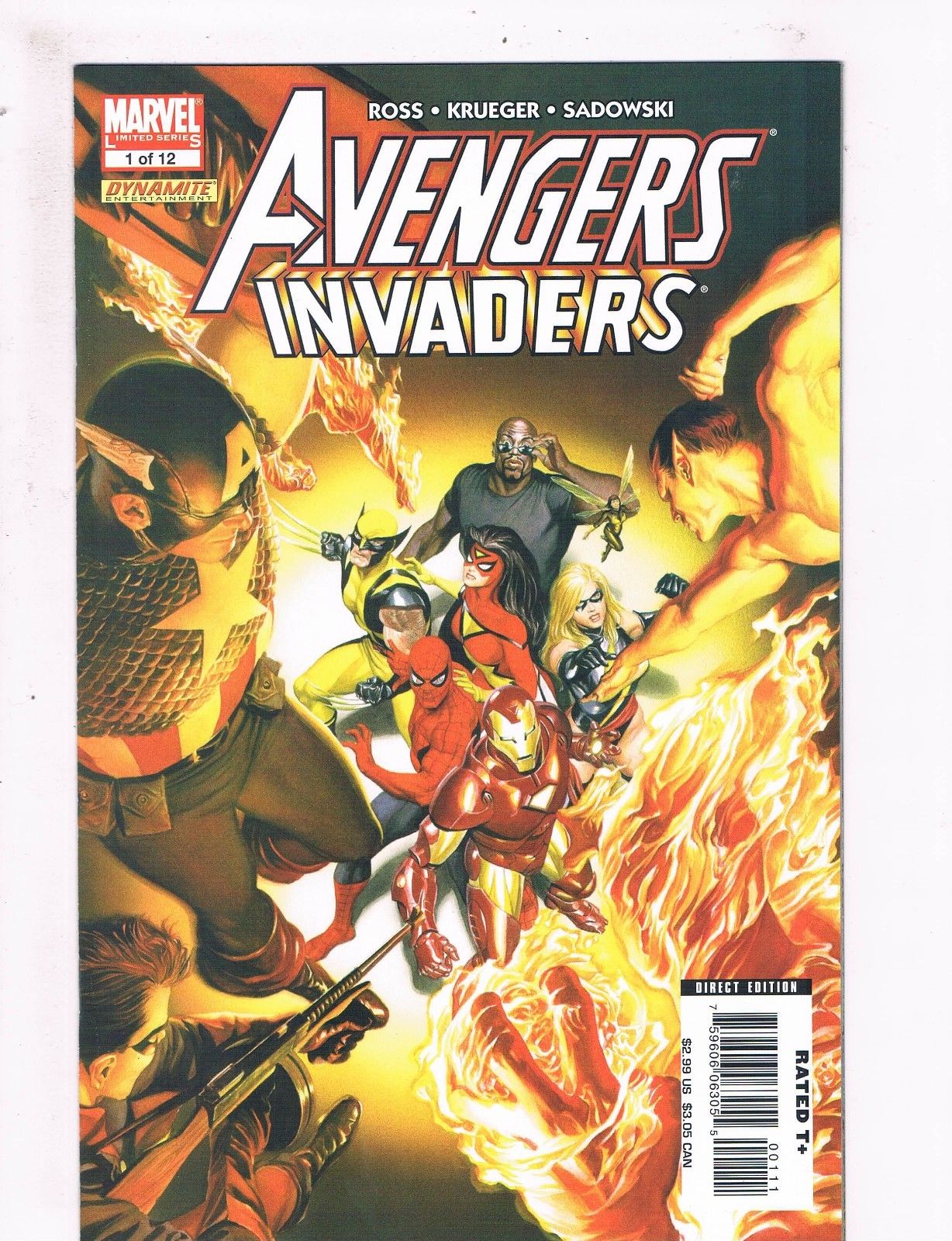 Avengers Invaders # 1 Of 12 NM 1st Print Marvel Comic Book Limited ...