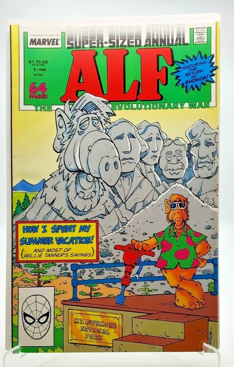 ALF Super-Sized Annual #1 1988 MT. RUSHMORE COVER NM | Comic Books ...