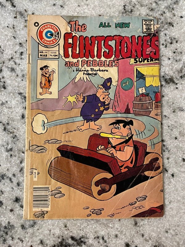 Flintstones & Pebbles # 44 VG Charlton Comic Book Barney Rubble Cartoon ...
