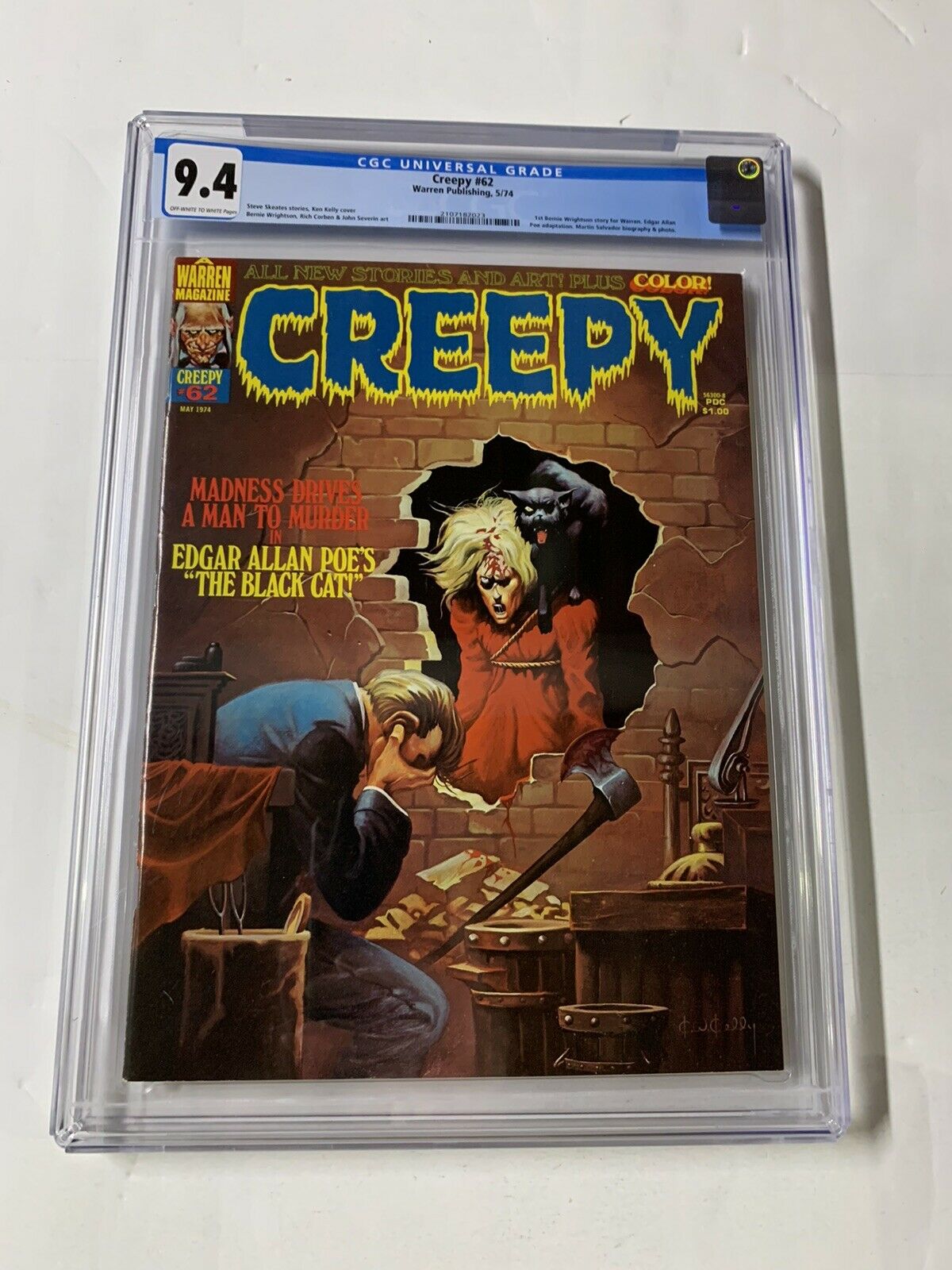 Creepy Magazine 62 Cgc 9.4 Ow/w Pages Horror Warren | Comic Books ...