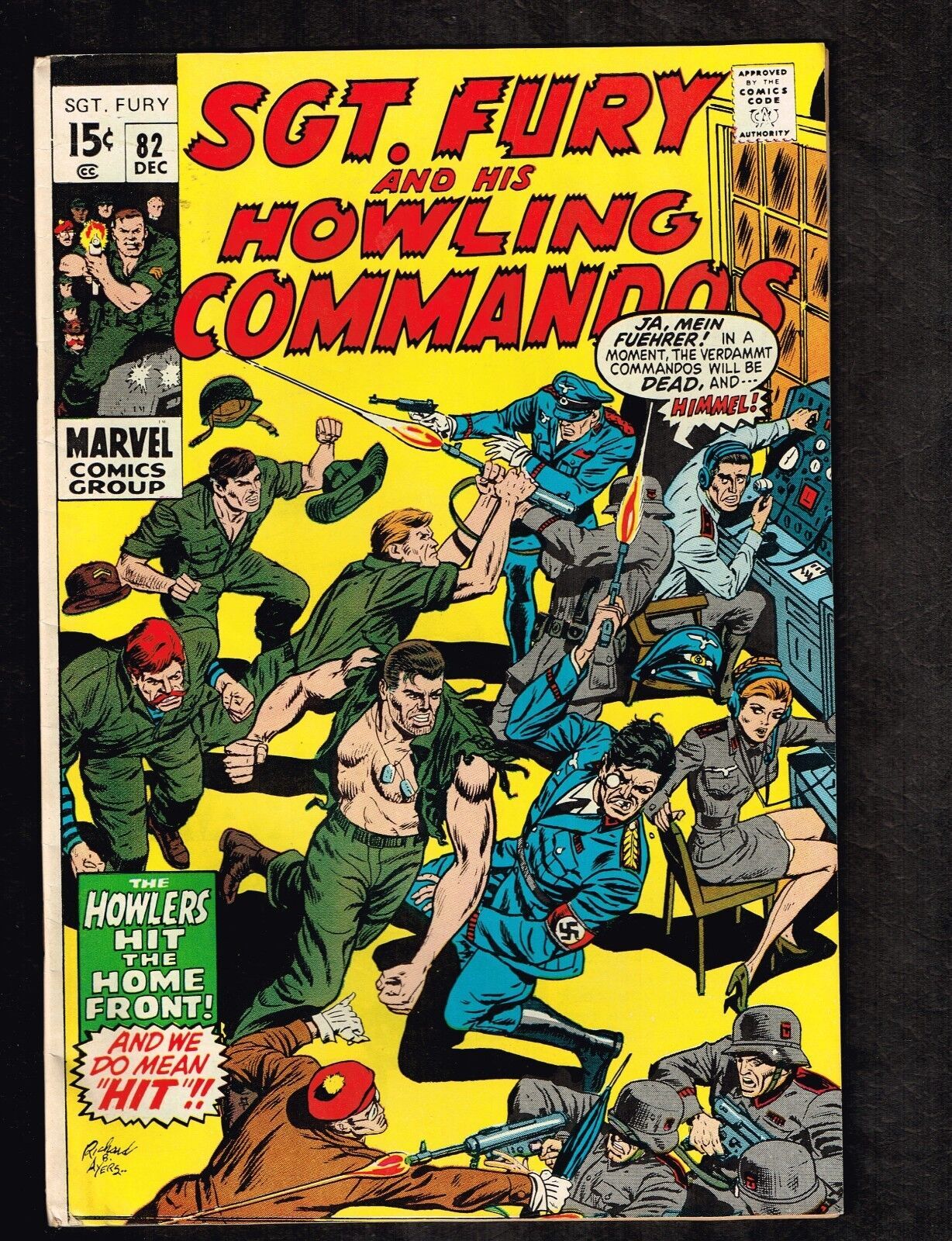 Sgt Fury and his Howling Commandos #82 ~ The Howlers ~ 1970 (7.0) WH ...